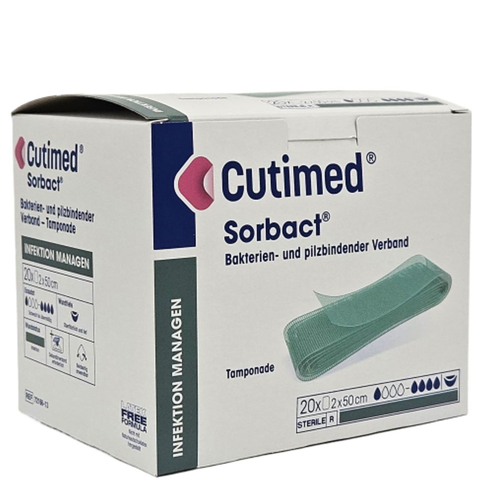 Cutimed Sorbact Tamponaden 2x50 cm 20 St Tamponaden | 15583088